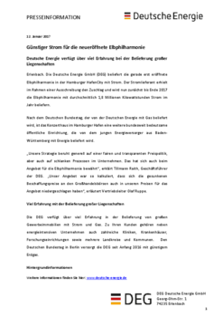 Convento NewsCenter - Günstiger Strom für die neueröffnete Elbphilharmonie