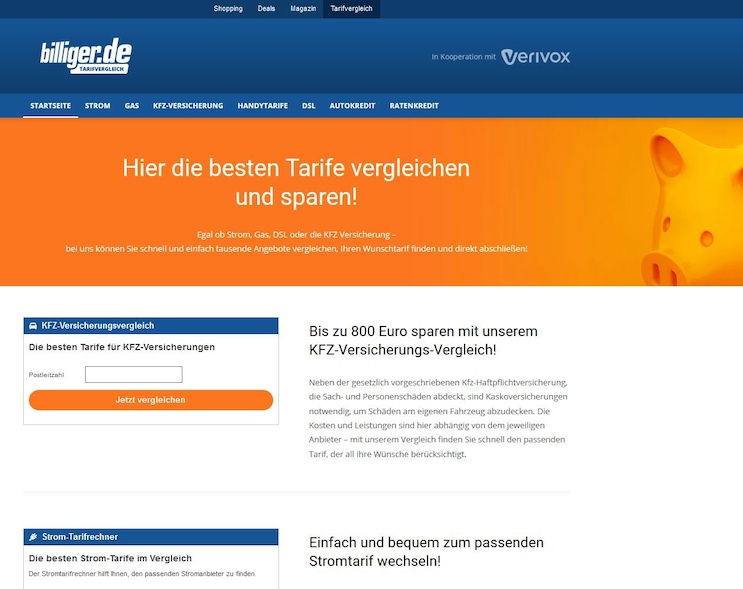 Convento NewsCenter - billiger.de vergleicht nun alle Tarife rund ums Haus